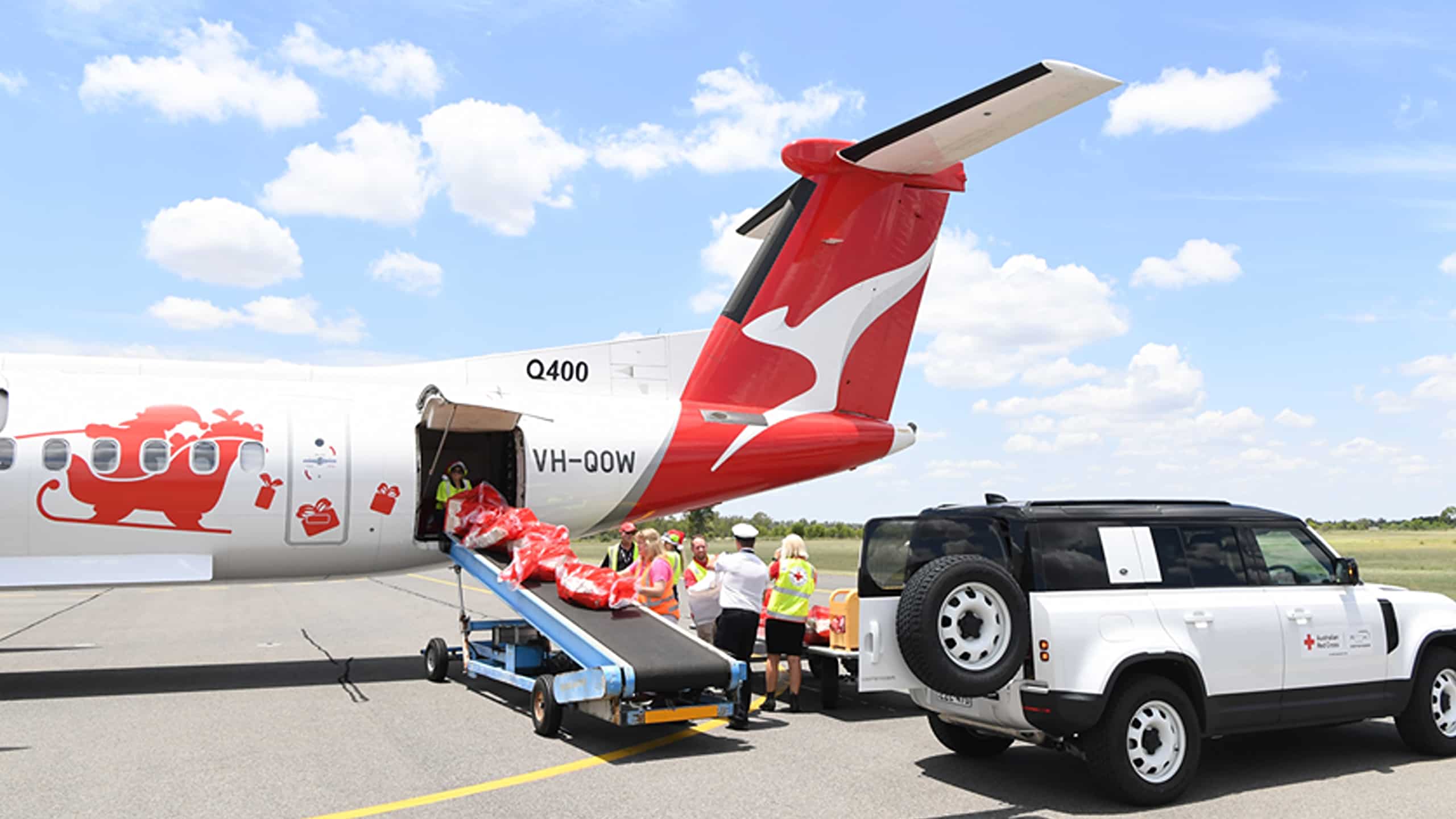 Red Cross Cargo Plane